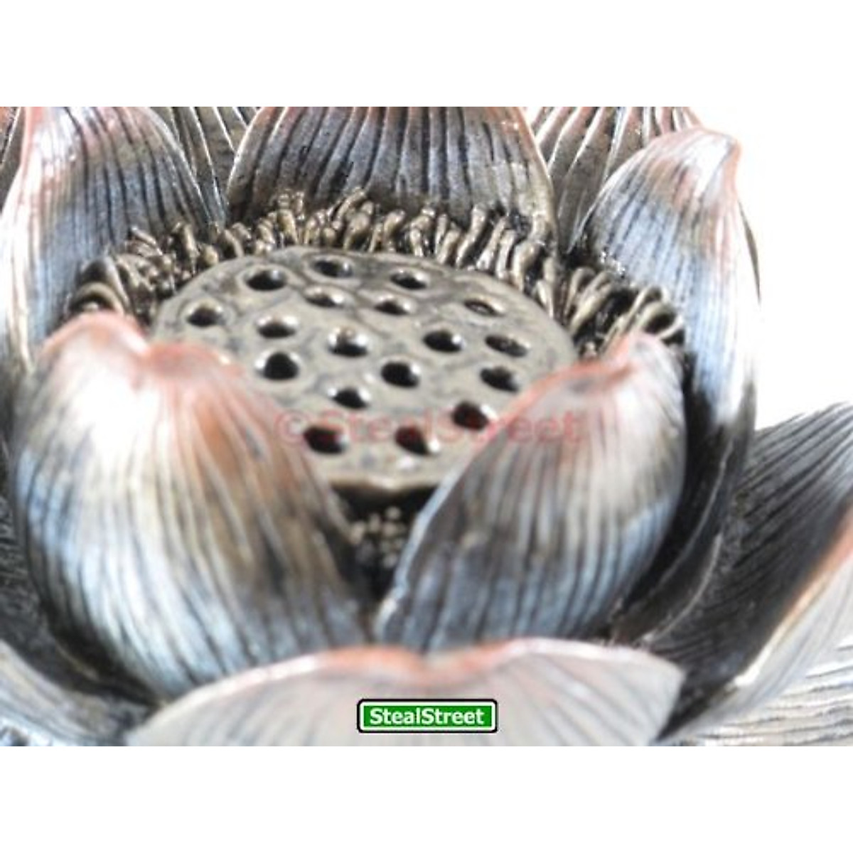 SUMMIT COLLECTION Eastern Enlightenment Lotus Flower Meditation Incense Burner, Zen Buddhist Home Décor