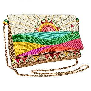 Mary Frances Sunrise Golf Crossbody Clutch