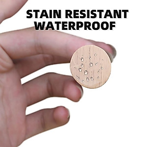 Aopin Screw Hole Stickers PVC Covers Self Adhesive, 21mm Decorative Stickers Screws Covers Caps Great for Wooden Furniture Wardrobe Cabinet Shelf Desk Plate 1 Sheet, PC-01 White