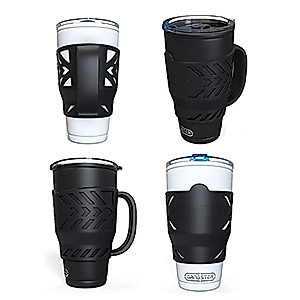 Gangster Armor Grip for your 30 oz tumbler Yeti handle RTIC Beast Simple Corkcicle Tumbler handle (Yellow)