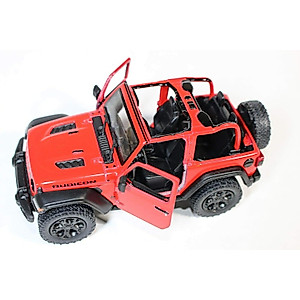 2018 Jeep Wrangler Rubicon No Top Red - Kinsmart P/B