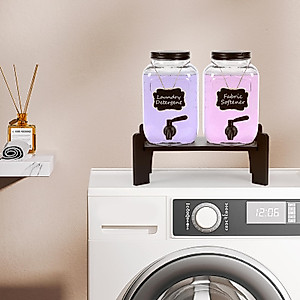 1 Gallon Glass Drink Dispensers for Parties, Ice Beverage Dispensers with Stand, Juice Dispenser, Glass Water Dispenser with Stainless Steel Spigot, Lemonade Dispenser