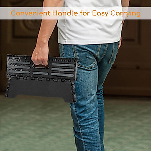 Ejoyous Folding Step Stool, 5" Portable Plastic Step Ladder Stepping Stool Platform to Support Elderly Pregnant Kids for Indoor Outdoor Kitchen Bathroom Toilet Bedroom Car Travel Use