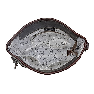 Myra Bag Adaptable Shoulder Bag UpcycledCotton & Cowhide LeatherS-2864