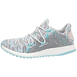 adidas Women's W Crossknit DPR Golf Shoe, White/Hazy Sky/Grey, 7.5 US