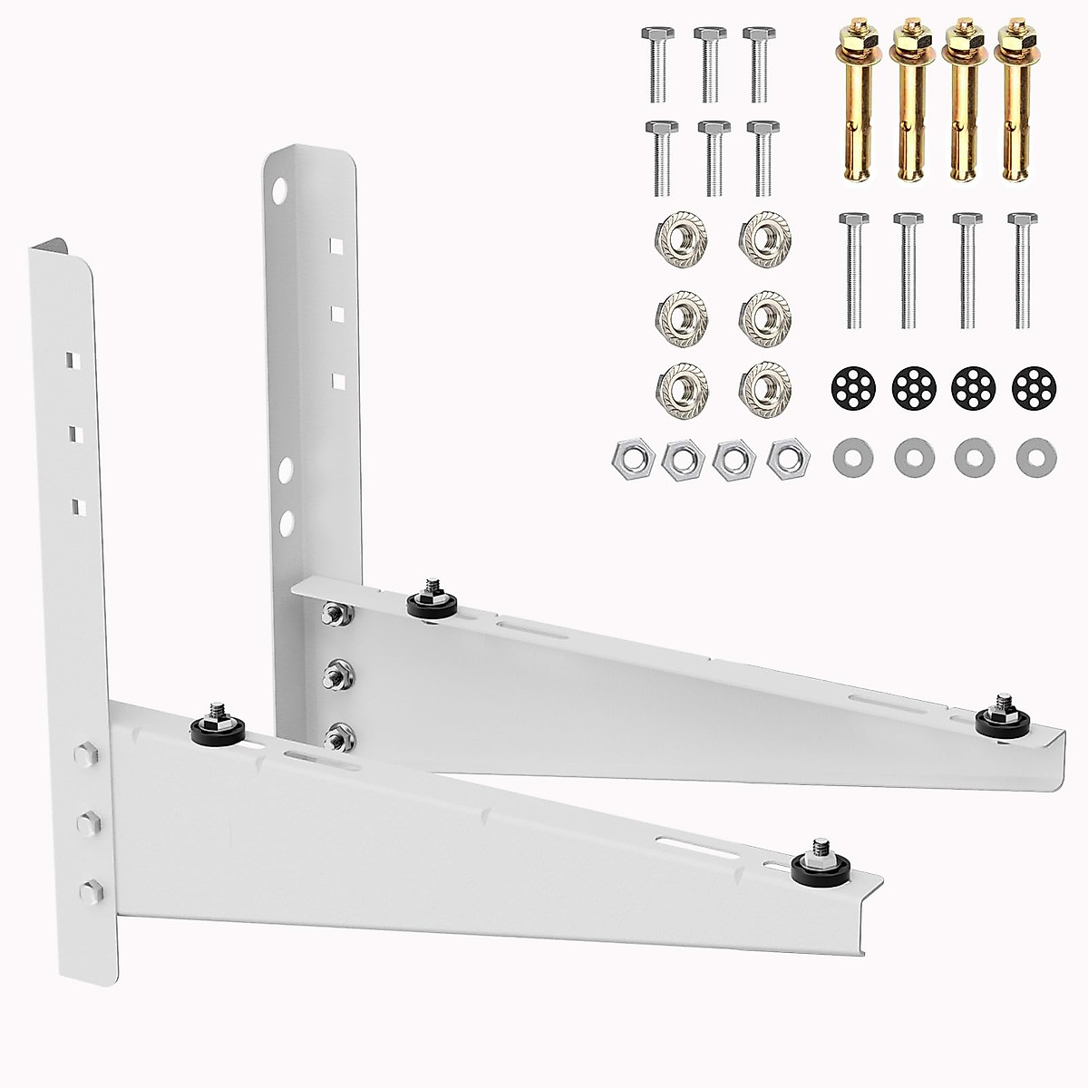 Ogival Mini Split Bracket, Heavy Duty AC Wall Mounting Bracket, Holds up to 330lbs, for 9,000-18,000 BTU AC Units