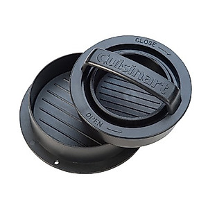 Cuisinart Grill Bundle - Portable Charcoal Grill, 14" (Red) & 3-in-1 Stuffed Burger Press (Black)