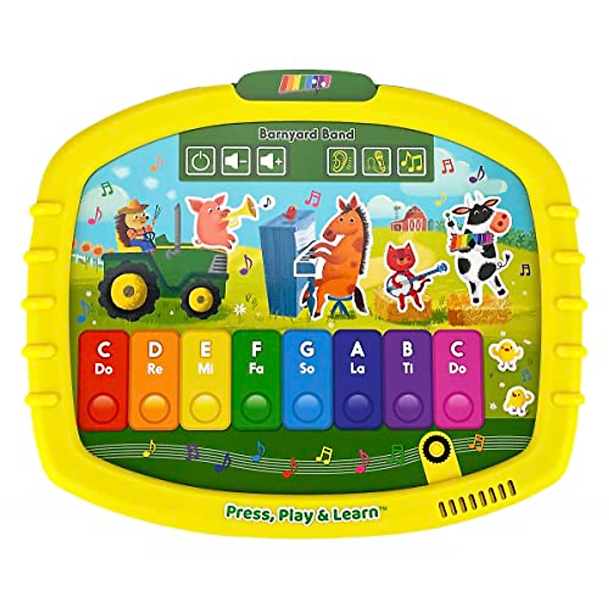 John Deere Kids Early Learning Activity Tablet - Read, Play, Press & Learn Electronic Activity Pad Reader With Removable Cards for Toddlers, ... & Answer Activity Desk (Press, Play & Learn)
