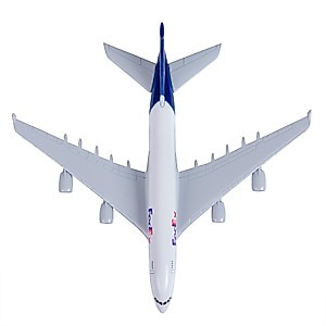 Bswath Model Airplane 1:400 Scale Model FedEx Airbus 380 Model Plane Metal Plane Model Die-cast Alloy Airplanes for Gift and Collection