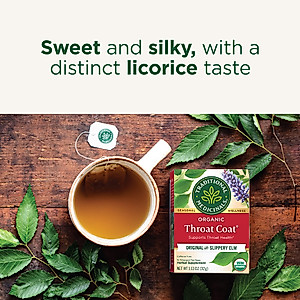 Traditional Medicinals Organic Throat Coat Seasonal Tea, 16 Count (Pack of 6)