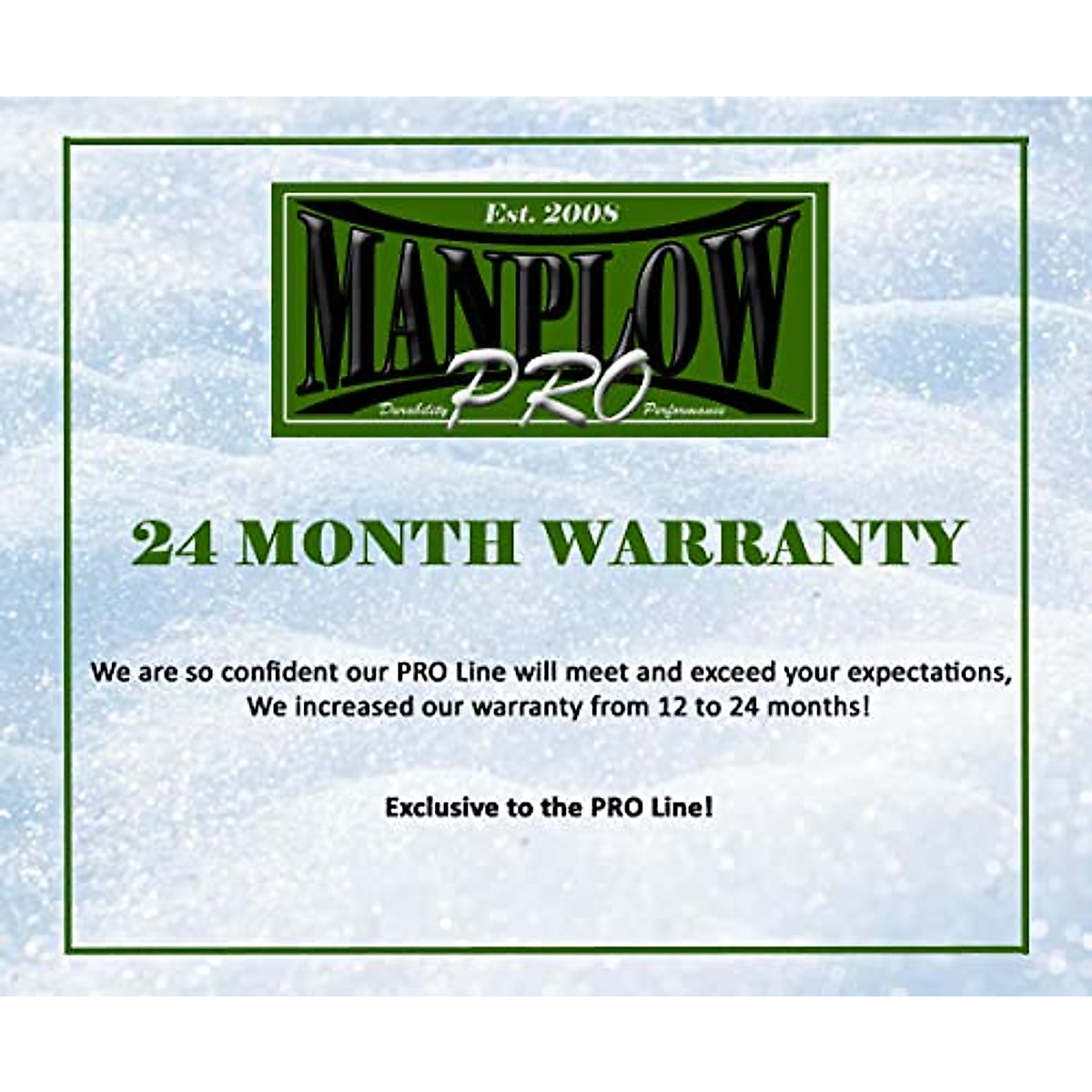 Manplow PRO42 PRO Snow Pusher, 42"