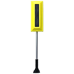 Emsco Group 1719-1 Bigfoot 52" Telescoping Snowbroom with 16" Swiveling Foam Blade Dual-Head Ice Scraper Brush Snow Broom