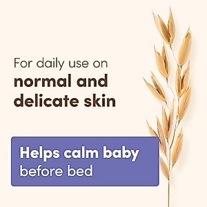 Aveeno Baby Calming Comfort Bath with Relaxing Lavender & Vanilla Scents, Hypoallergenic & Tear-Free Formula, Paraben- & Phthalate-Free, 18 Fl Oz (Pack of 1)