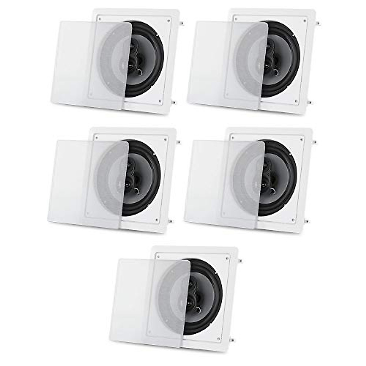 Acoustic Audio CS-I83S in Wall/Ceiling 8" Home Theater 5 Speaker Set 3 Way 1750 Watt CS-I83S-5S