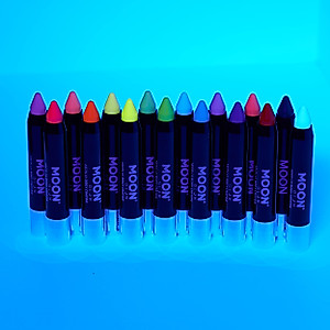 Moon Glow - Neon UV Paint Stick Body Crayon for the Face & Body – Black