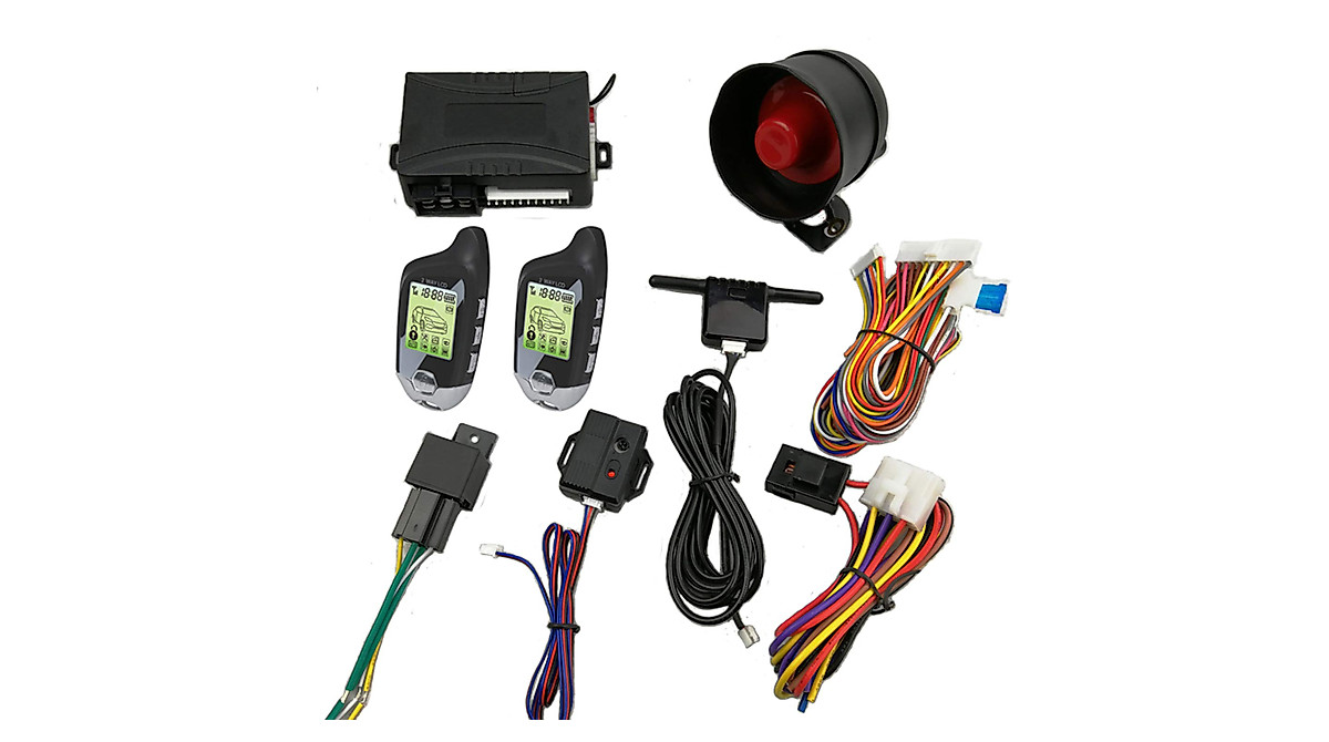 CarBest Vehicle Security Paging Car Alarm 2 Way LCD Sensor Remote ...