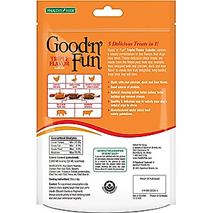 Good'N'Fun Triple Flavored Rawhide Kabobs For Dogs, 4-Ounce
