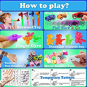148 Pcs Party Favors for Kids 4-8-12 Assortment Toy,Treasure Box Toys for Classroom Prizes Reward,Carnival Prizes,Goodie Bags Stuffers Pinata Fillers,Stocking Stuffers for Boys and Girls