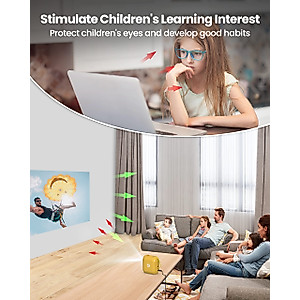 Mini Projector, ETOE D1 EVO Android 9.0 Projector, Video Projector with ESPN, Prime Video, YouTube, 5G WiFi & Bluetooth, Keystone Correction, Compatible with iOS/Android/Windows/USB/HDMI