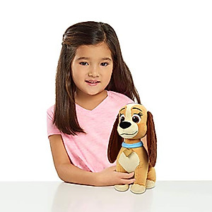 Disney Classics Friends Large 11.6-inch Plush Lady, Officially Licensed Kids Toys for Ages 2 Up by Just Play