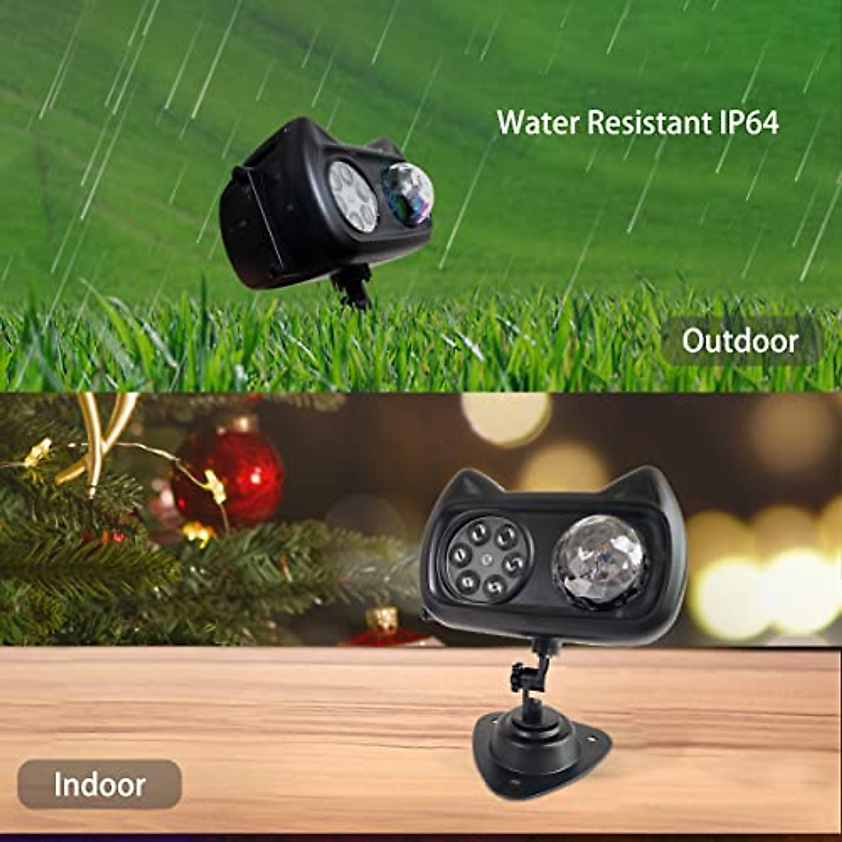 Christmas Halloween Holiday Projector Lights 2-in-1 26 HD Effects (3D Ocean Wave & 96 Patterns) Waterproof with RF Remote Control Timer for Indoor Holiday Party Home Garden Decorations (16 Slides Pro)