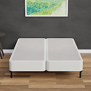 Treaton Wood Split High Profile Traditional 8-inch Fully Assembled Box Spring/Foundation for Mattress Set - Strong Structure – Luxurious Durable Bedding Queen Mattress Box Springs – White