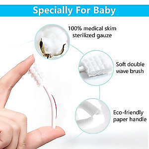 Baby Toothbrush,Infant Toothbrush,Baby Tongue Cleaner,Infant Toothbrush,Baby Tongue Cleaner Newborn,Toothbrush Tongue Cleaner Dental Care for 0-36 Month Baby,36 Pcs + Free 4 Pcs