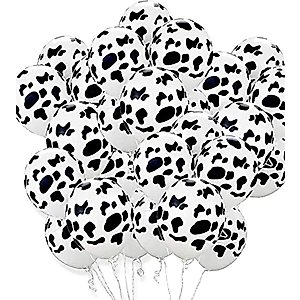 25 PCS Cow Balloons Funny Cow Print Balloons For Children's Party Western Cowboy Theme for Kids Birthday Party Favor Supplies Decorations