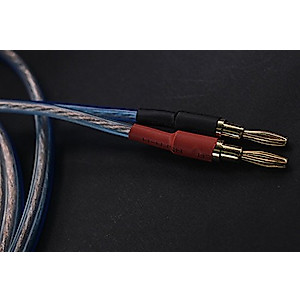 KK ZB-SB 1pair Set(4banana&4pin) HiFi OFC Speaker Wire, Banana Plug to Pin Type Plug, 1.5M(4.92ft)/3M(9.84ft)/5M(16ft)/7M(22.9ft), KK ZB-SB (1.5M(4.92ft))