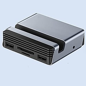 NIZYH USB C Hub Type-C Docking Station Type-C to 4K HDMI-compatible PD SD/TF Card Reader RJ45 Phone Holder Stand