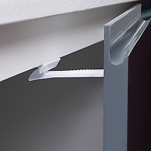 Dreambaby Adhesive Safety Latches for Drawers & Cabinets, White, 4 Count