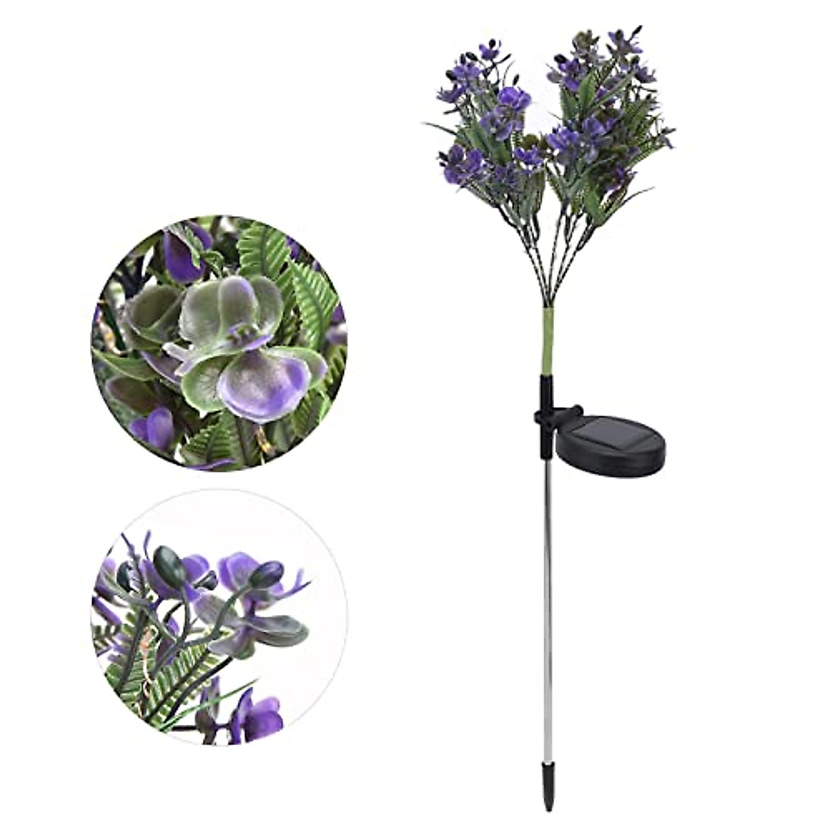 Solar Phalaenopsis Light, Easy to Use Waterproof Garden Landscape Lamp Multi Purpose Exquisite Appearance for Courtyards for Home for Garden