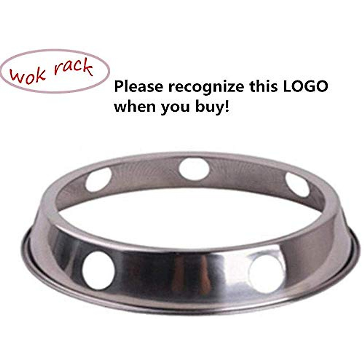 Ycanware Wok Ring is Suitable for All Woks, Steel Wok Rack 7¾-Inch and 9¾-Inch Reversible Size(2 Pack)