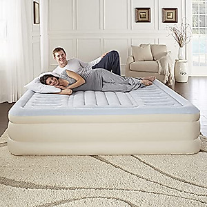 Beautyrest Silver Supreme Air Bed Mattress with Built-in Pump and Lumbar Support, 18" King