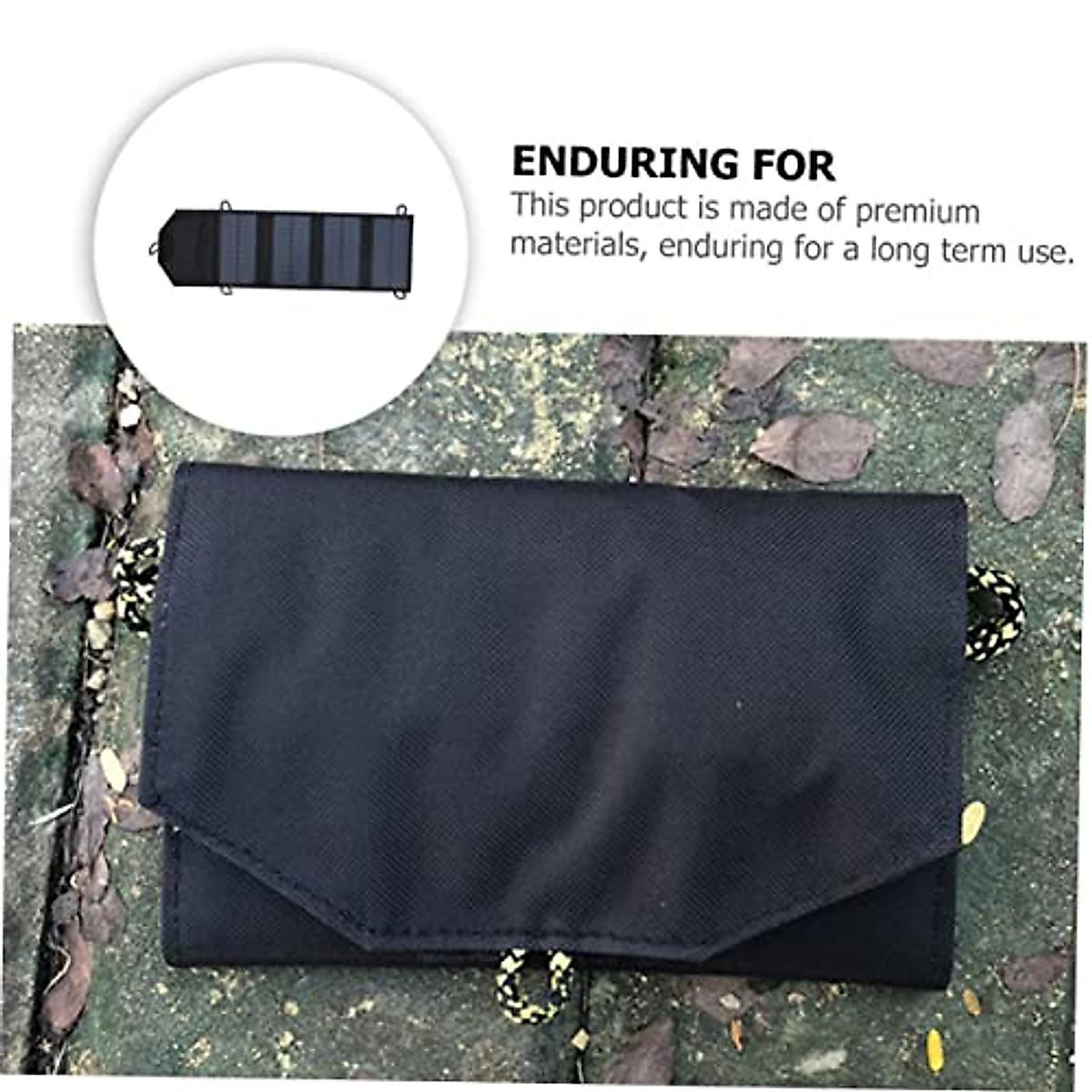 CLISPEED 4pcs Solar Panels USB a Charger Portable Cell Phone Charger Cargador C Charger for Car Portable Phone Charger USB Charger Practical Solar Panel Cloth Battery Yacht Boat