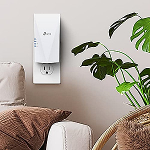TP-Link AX1800 WiFi 6 Extender Internet Booster, Covers up to 1500 sq.ft and 30 Devices, Dual Band Wireless Signal Booster Repeater, Gigabit Ethernet Port, AP Mode, OneMesh Compatible(RE600X)
