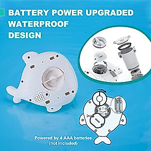 Bath Toys for Toddlers 1-3, Baby Toys 12-18 Months, Mold Free Whale Water Spraying Bath Toy with Sprinklers & Shower Head, Bathtub Pool Bathroom Shower Toy Gifts for Toddler Infant Kids Boy Girls