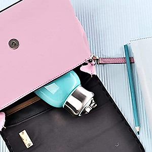 Mini 7 oz Stainless Steel Water Bottle, Small Vacuum Insulated Water Bottle Leak Proof Sport Tumbler Cup Hot and Cold Water Bottle for Women Girls Kids Gift Milk Tea Lunch (Rose)