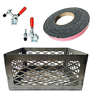 Total Control® Mod Kit for Oklahoma Joe's Smokers compatible with Longhorn or Highland Offset Smoker - Gasket, Lid Latch Charcoal Basket