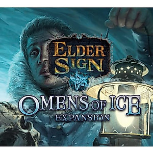 Elder Sign Omens of Ice Board Game EXPANSION | Horror Strategy Game | Cooperative Dice Game for Adults and Teens | Ages 14+ | 1-8 Players | Avg. Playtime 1-2 Hours | Made by Fantasy Flight Games