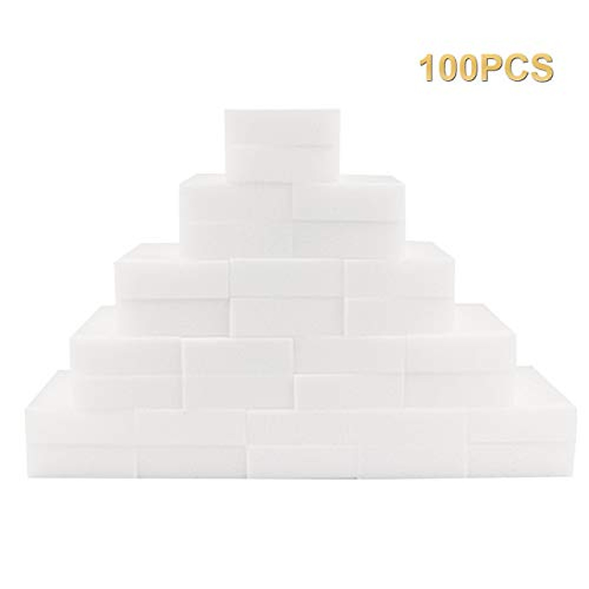 100 pcs/lot Melamine Sponge Magic Sponge Eraser Kitchen Melamine Sponge Cleaner Cleaning Sponge for Office Bathroom