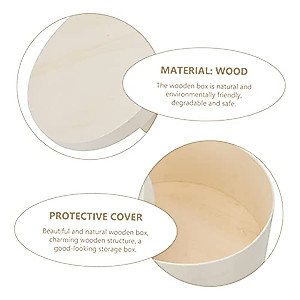 UPKOCH 2pcs Box Cheesecake Box Wooden Gift Boxes Mini Cake Stand 2 Tier Cake Stand Muffin Holder Box Cake Container Pie Dessert Round Cake Packaging Box Cake Dessert Box Packing Box Tray