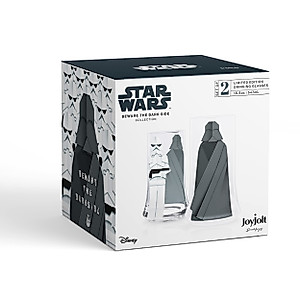 JoyJolt Star Wars Merchandise Beware The Darkside, Darth Vader™ Crystal Highball Glasses Set of 2 (18.5oz) Star Wars Glass Tumbler. Juice, Water Glasses, Mixed Drink Glasses, High Baller Glasses