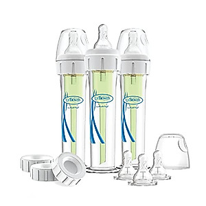 Dr. Brown's Accufeed Anti-Colic Baby Bottle with Preemie Nipple - 60cc - 3pk