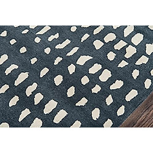 NOVOGRATZ BY MOMENI Delmar Collection Boho Dots Area Rug, 8'0 inch x 10'0 inch, Blue