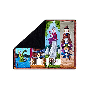 Spirit Halloween Disney's The Haunted Mansion Portrait Fleece Blanket | Officially Licensed | Indoor Halloween Décor | Disney Movie Blankets and Pillows | Halloween Decorations