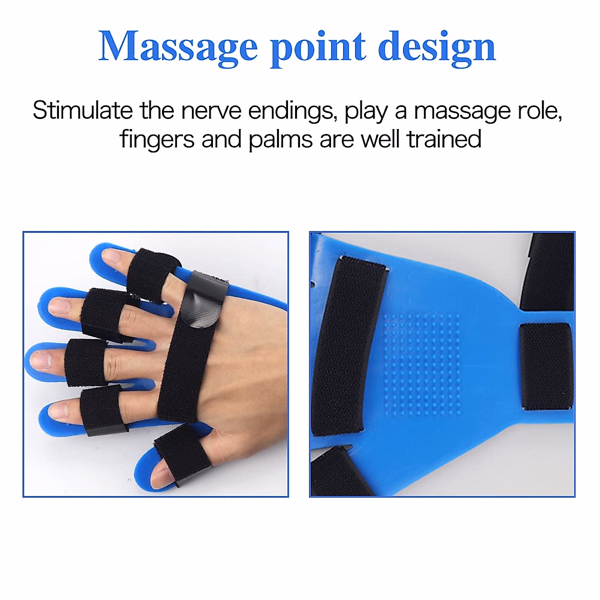 MEETCARE Hand Wrist Orthosis Separate, Breathable Finger Splint Fingerboard Flex Spasm Extension Board Splint Finger Training Stroke Device Therapy for Both Finger Fractures,Wounds,Hemiplegia