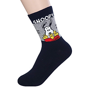 The Peanuts Women and teen girls Licensed Socks Collection Socksense (US, Alpha, One Size, Regular, Regular, Movie_5pairs)