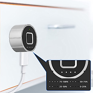 Fingerprint Drawer Lock eLinkSmart Phone App Cabinet Lock 30MM (27MM) Biometric Drawer Lock with 3 Sizes Tubular ​Cam 20 Fingerprints 1000+ App Users Support iOS Watch