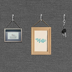 30 Pieces 20 Lbs Pin Hooks Push Pin Hangers Metal Push Pin Hooks Picture Hanging Nails for Home Office Wooden or Fabric Wall, 30 Pcs